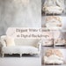 Elegant White Couch Digital Backdrops, Maternity Backgrounds, Photoshop ...