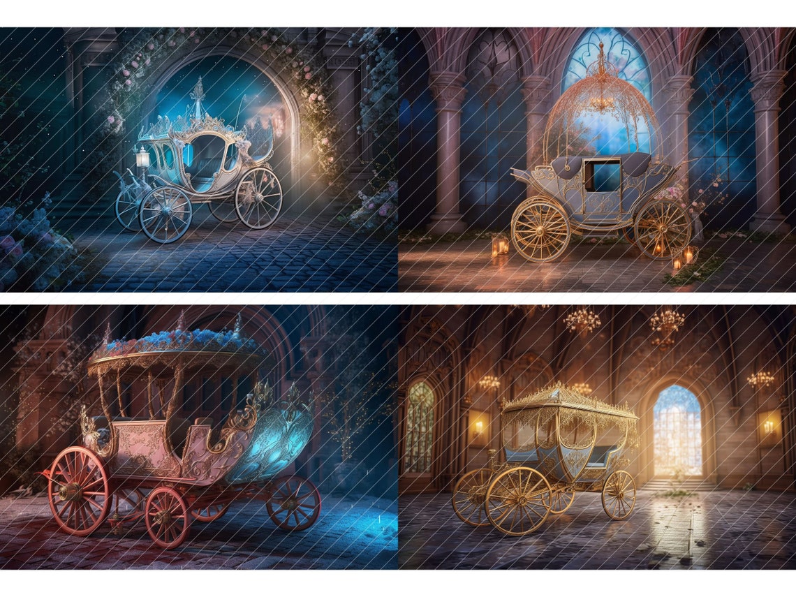 10 Fairytale Magic Carriage Backdrops for Composite Photography ...