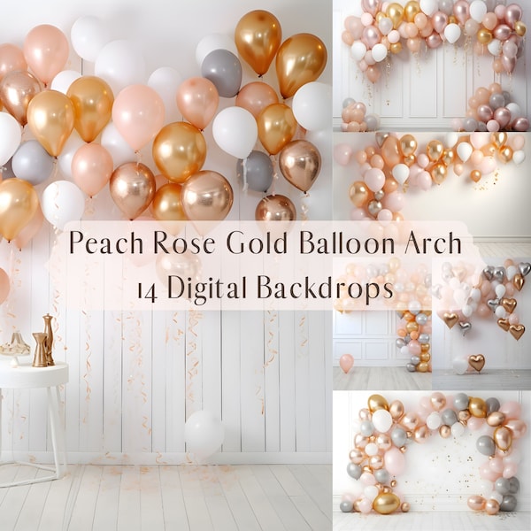 Rose Gold Balloon Garland - Etsy