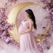 Romantic Floral Moon Digital Backdrops, Maternity Wedding Portrait ...