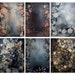 Navy Blue Floral Fine Art Digital Backdrops, Photoshop Texture Overlays ...