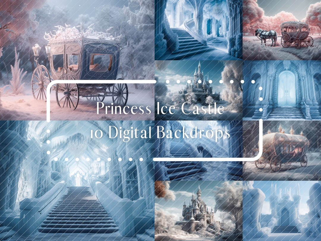 Princess Ice Castel Backdrops for Composite Photography, Enchanted Fairytale,studio Backdrop ...