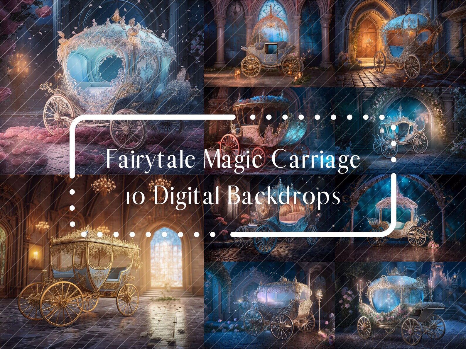 10 Fairytale Magic Carriage Backdrops for Composite Photography ...