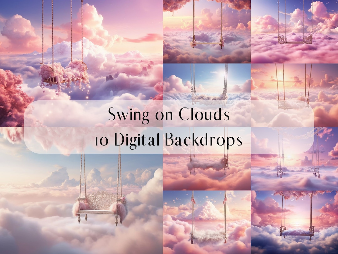 10 Swing on Clouds Backdrops for Composite Photography, Enchanted ...