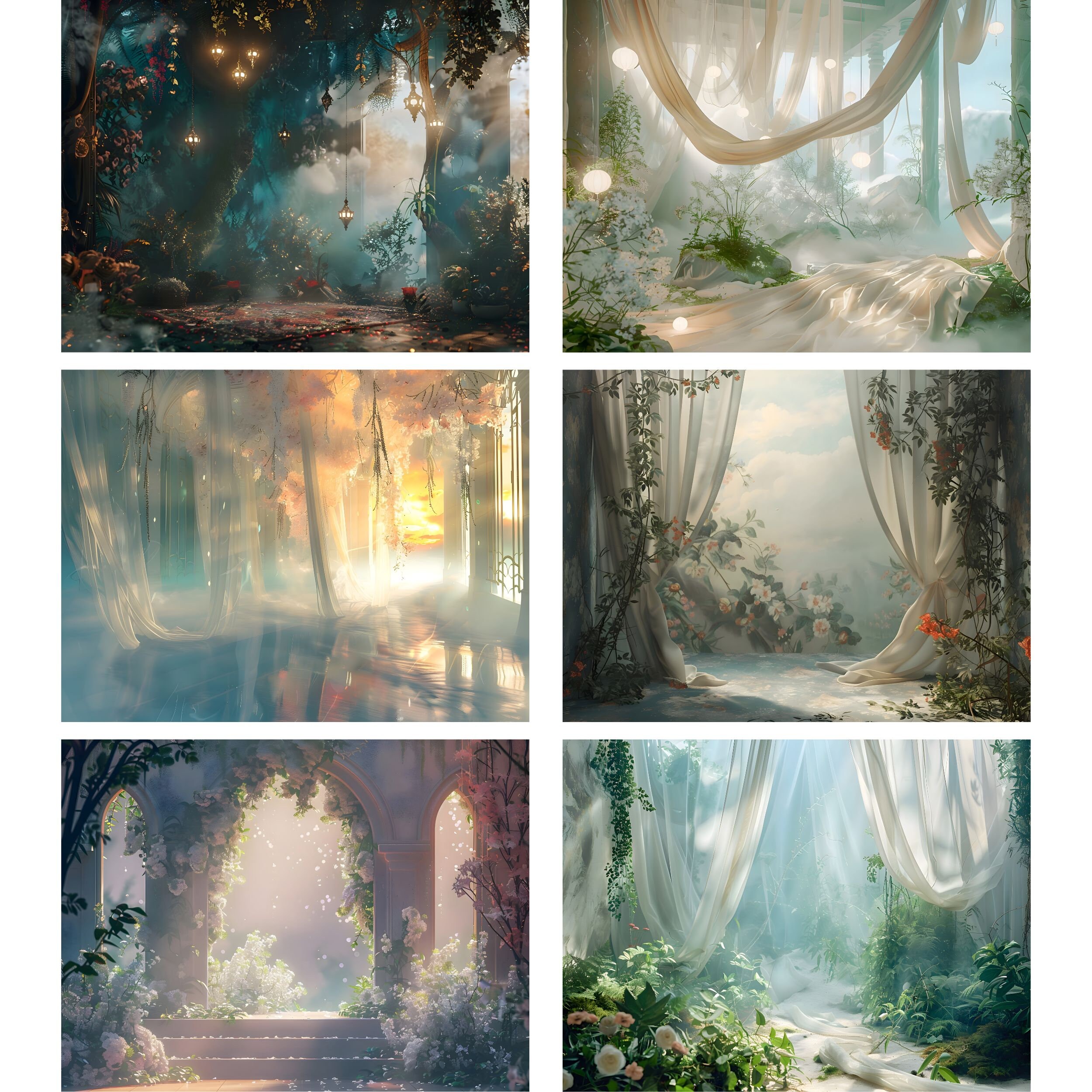 Déjà Vu Dreamland Digital Backdrop, Romantic Fantasy Lighting ...