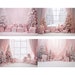 Cozy Pink Christmas Digital Backdrops, Composite Backdrops Holiday ...