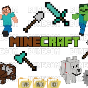 Minecraft svg - Etsy