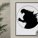 Godzilla Svg, Godzilla Silhouette, Godzilla Clip Art, Godzilla Cut File ...