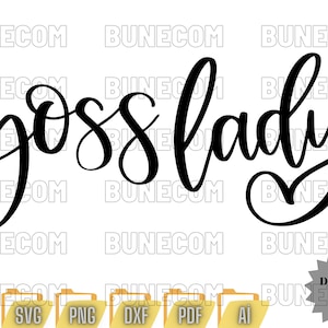 Boss Lady Svg File, Svg Files for Cricut, Womens Shirt Svg, Boss Lady ...