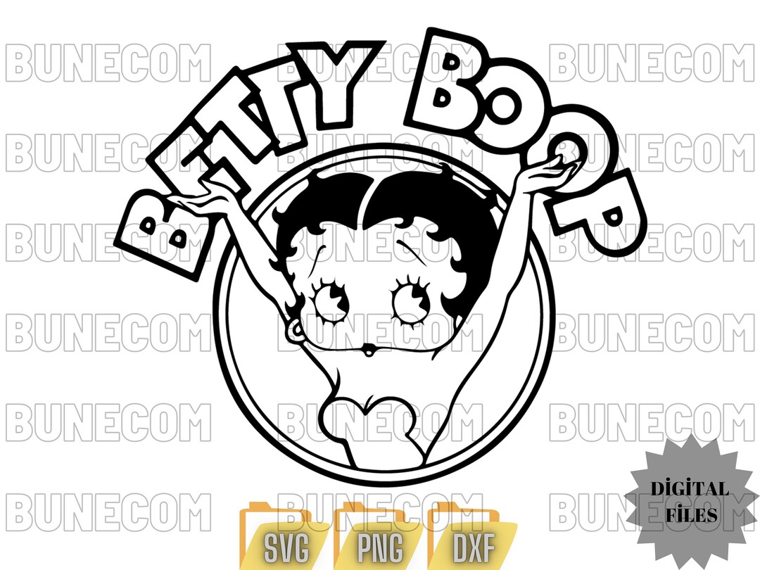 Betty Boop SVG Bundle, Betty Boop Layered, SVG, American Girl Svg, Easy ...