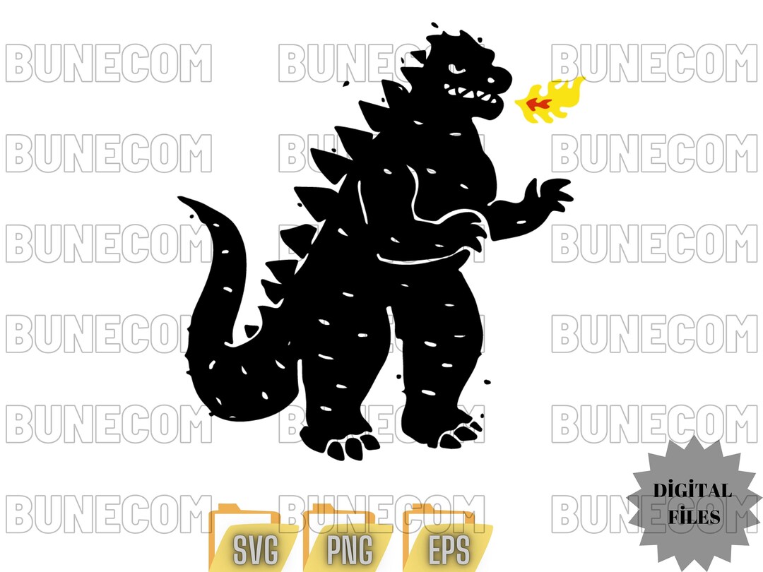 Godzilla Svg, Godzilla Silhouette, Godzilla Clip Art, Godzilla Cut File ...