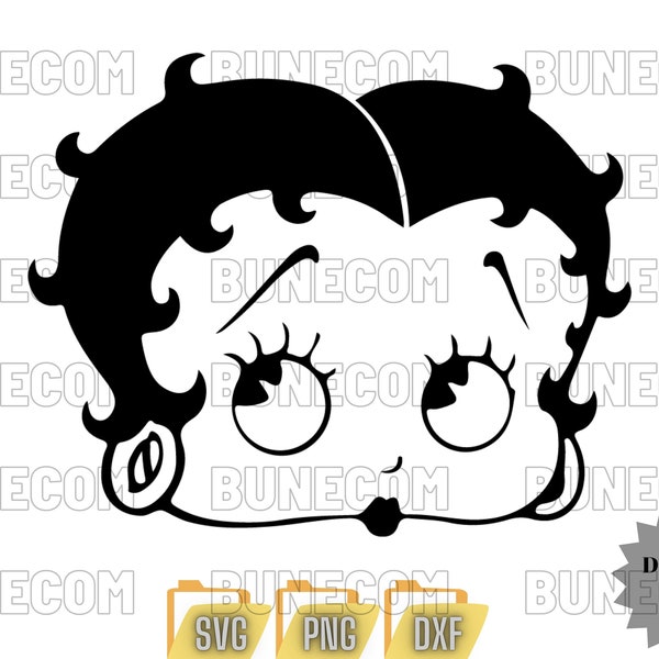 Betty Boop Svg - Etsy