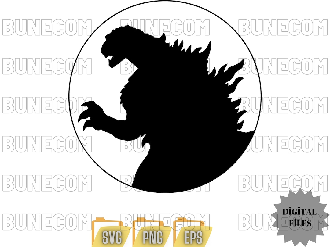 Godzilla Svg, Godzilla Silhouette, Godzilla Clip Art, Godzilla Cut File ...