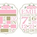 Birth Announcement Svg, Birth Stats Svg, Baby Keepsake Template Svg Dxf ...