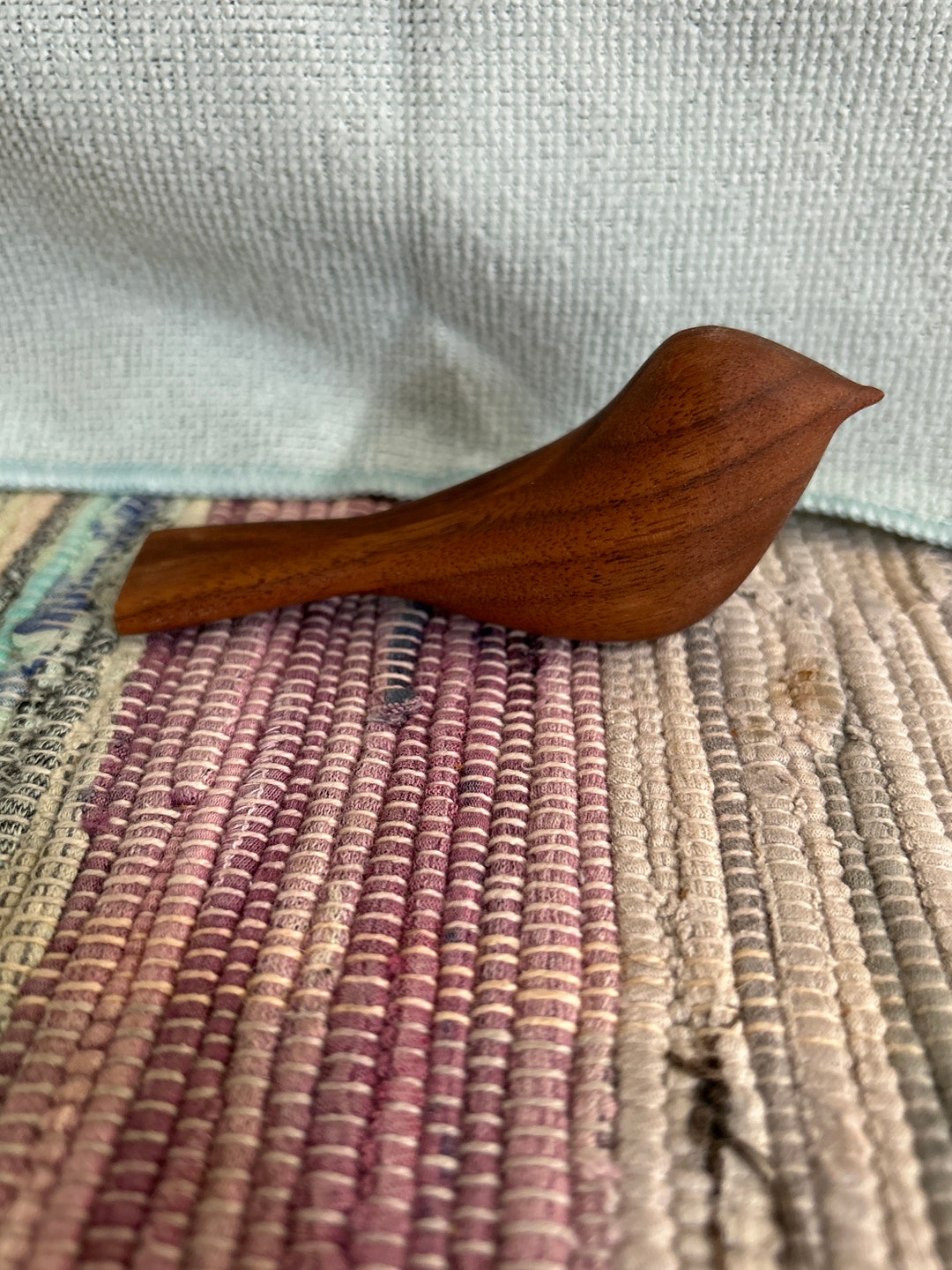 Hand Carved Wooden Comfort Bird - Etsy
