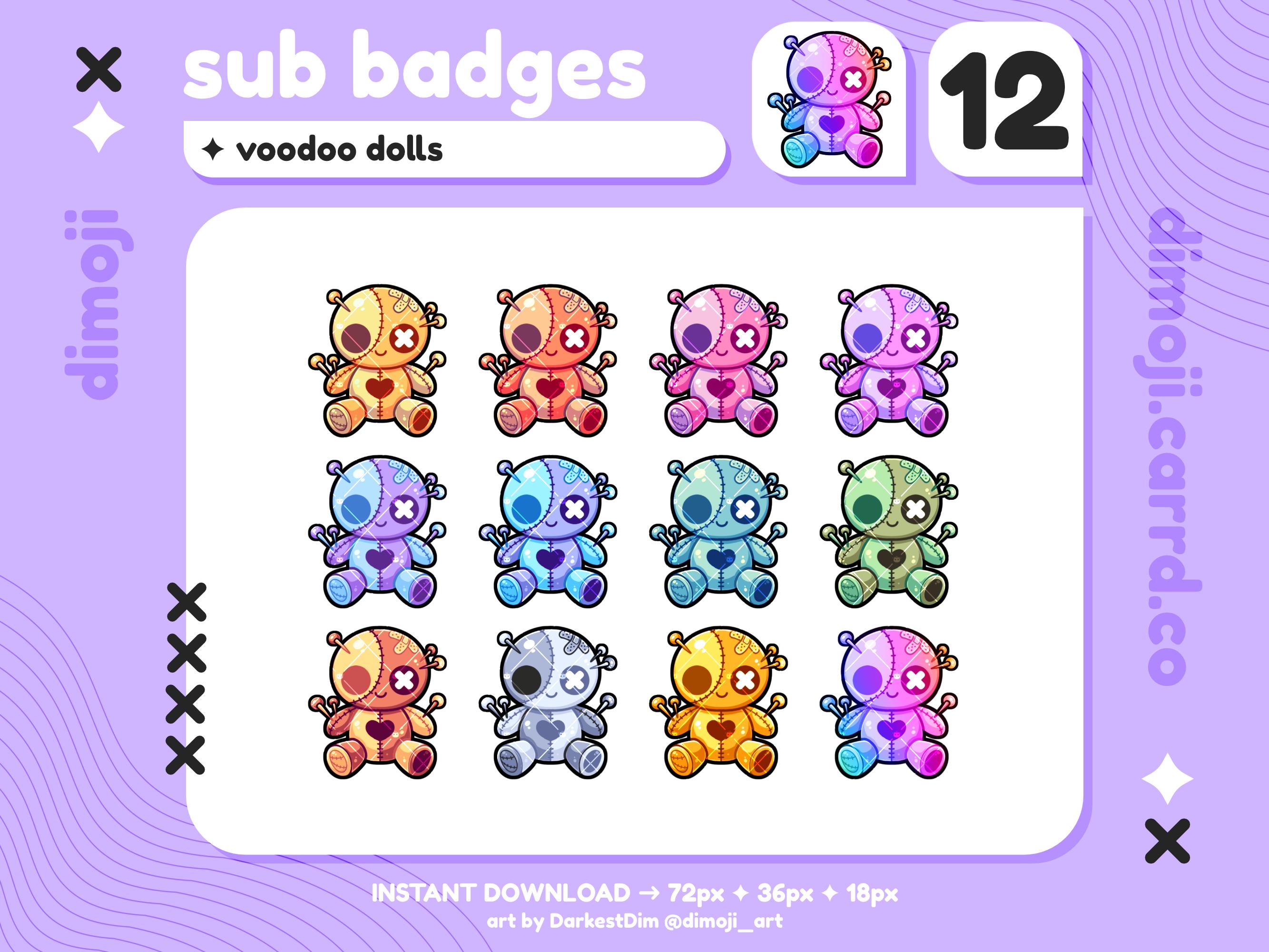 Cute Voodoo Dolls | Creepy Cute | Kawaii Goth | Halloween | Spooky ...