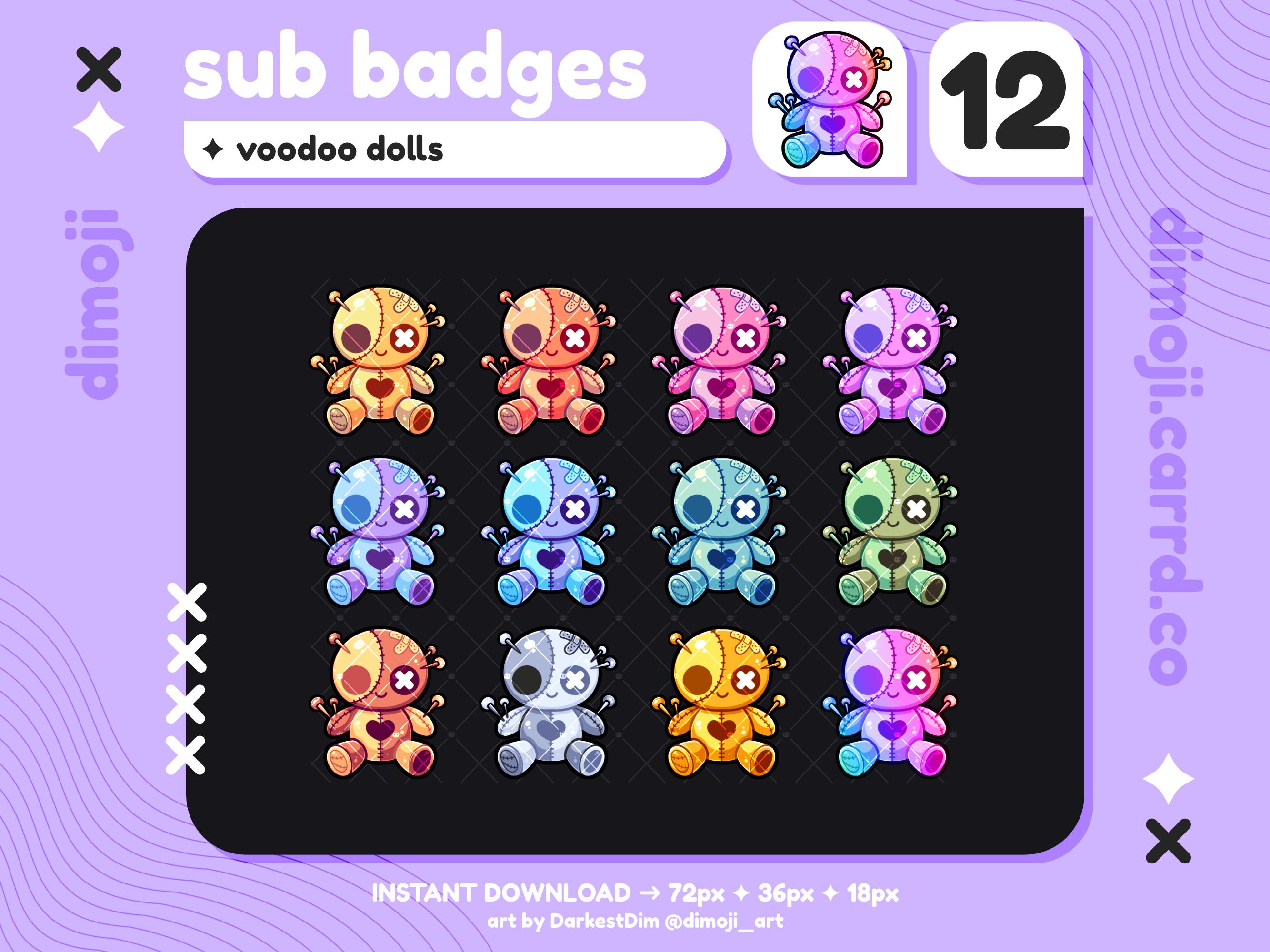 Cute Voodoo Dolls | Creepy Cute | Kawaii Goth | Halloween | Spooky ...