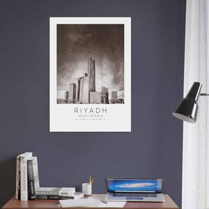 Riyadh Saudi Arabia Travel Photo Poster BW, Riyadh Travel Print ...