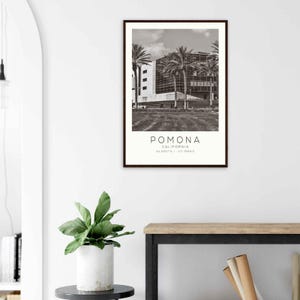 Pomona California Photo Travel Poster, Pomona Travel Print, Minimalist ...