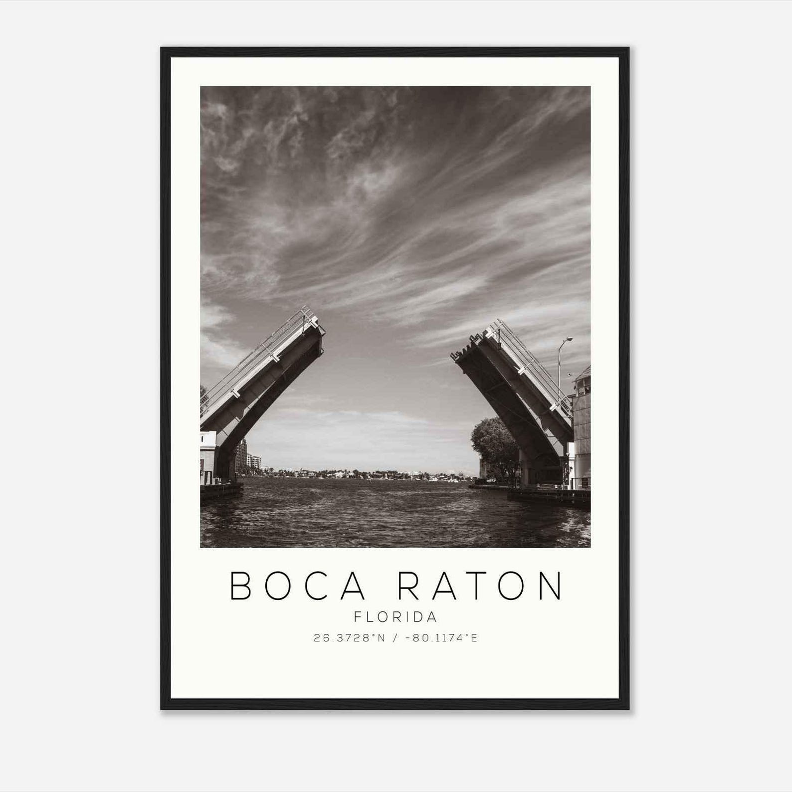 Boca Raton Florida Photo Travel Poster, Boca Raton Travel Print ...