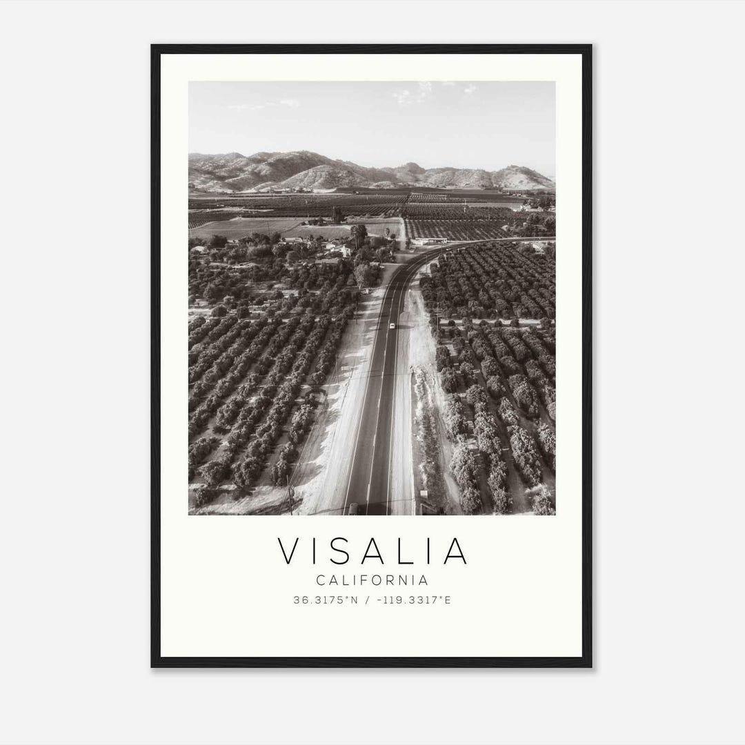 Visalia California Photo Travel Poster, Visalia Travel Print ...