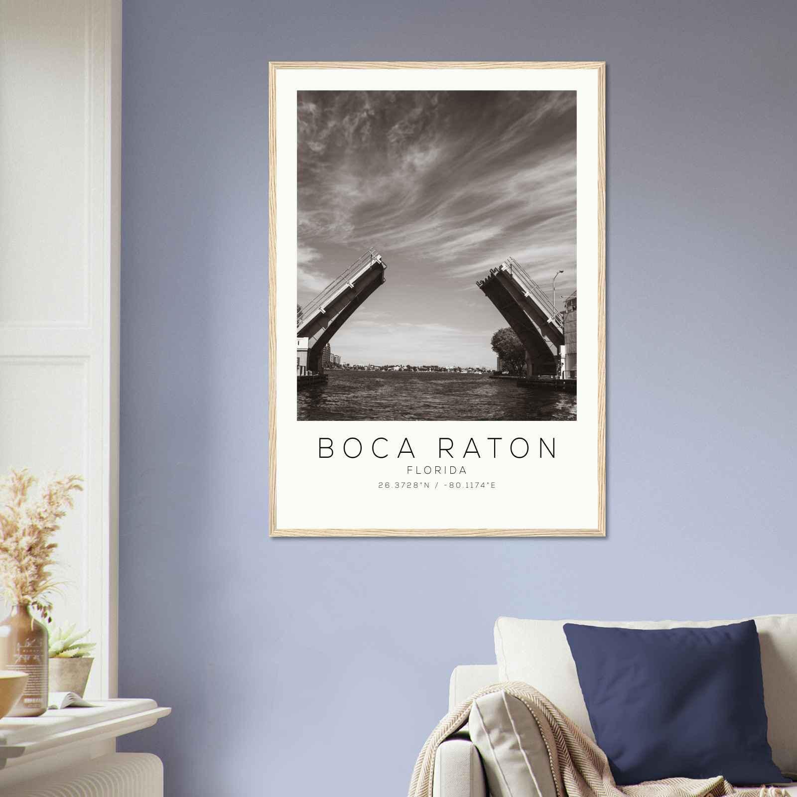 Boca Raton Florida Photo Travel Poster, Boca Raton Travel Print ...