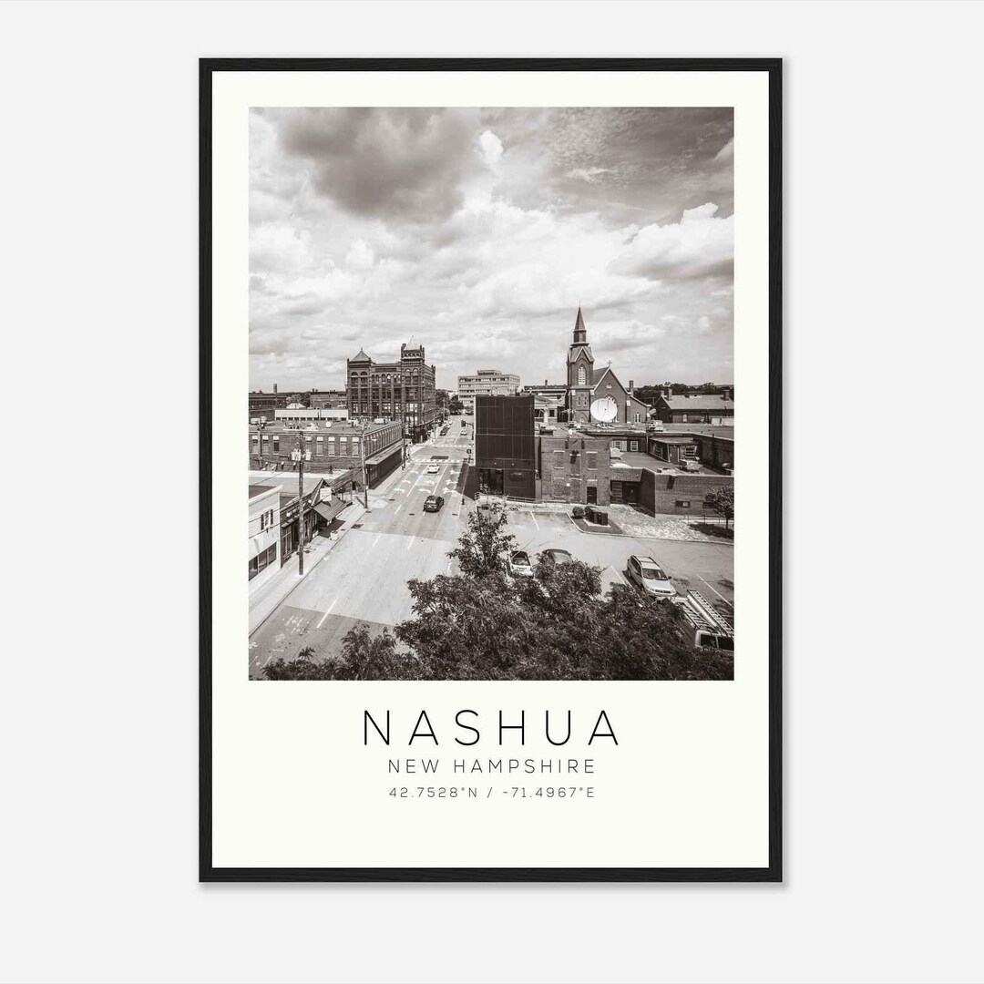 Nashua New Hampshire Photo Travel Poster, Nashua Travel Print ...