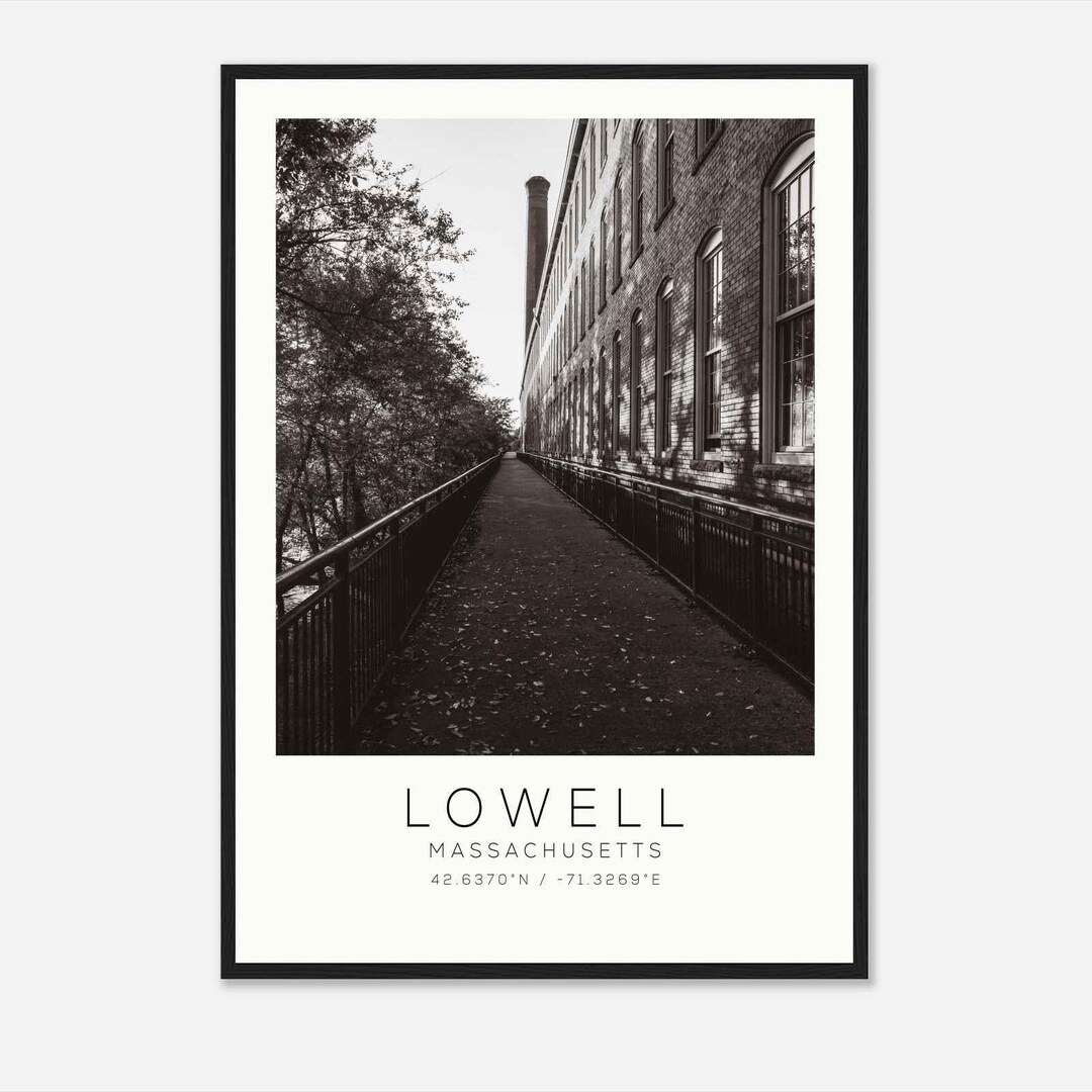 Lowell Massachusetts Photo Travel Poster, Lowell Travel Print ...