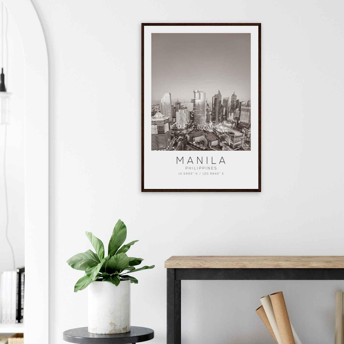 Manila Philippines Travel Photo Poster BW, Manila Travel Print ...