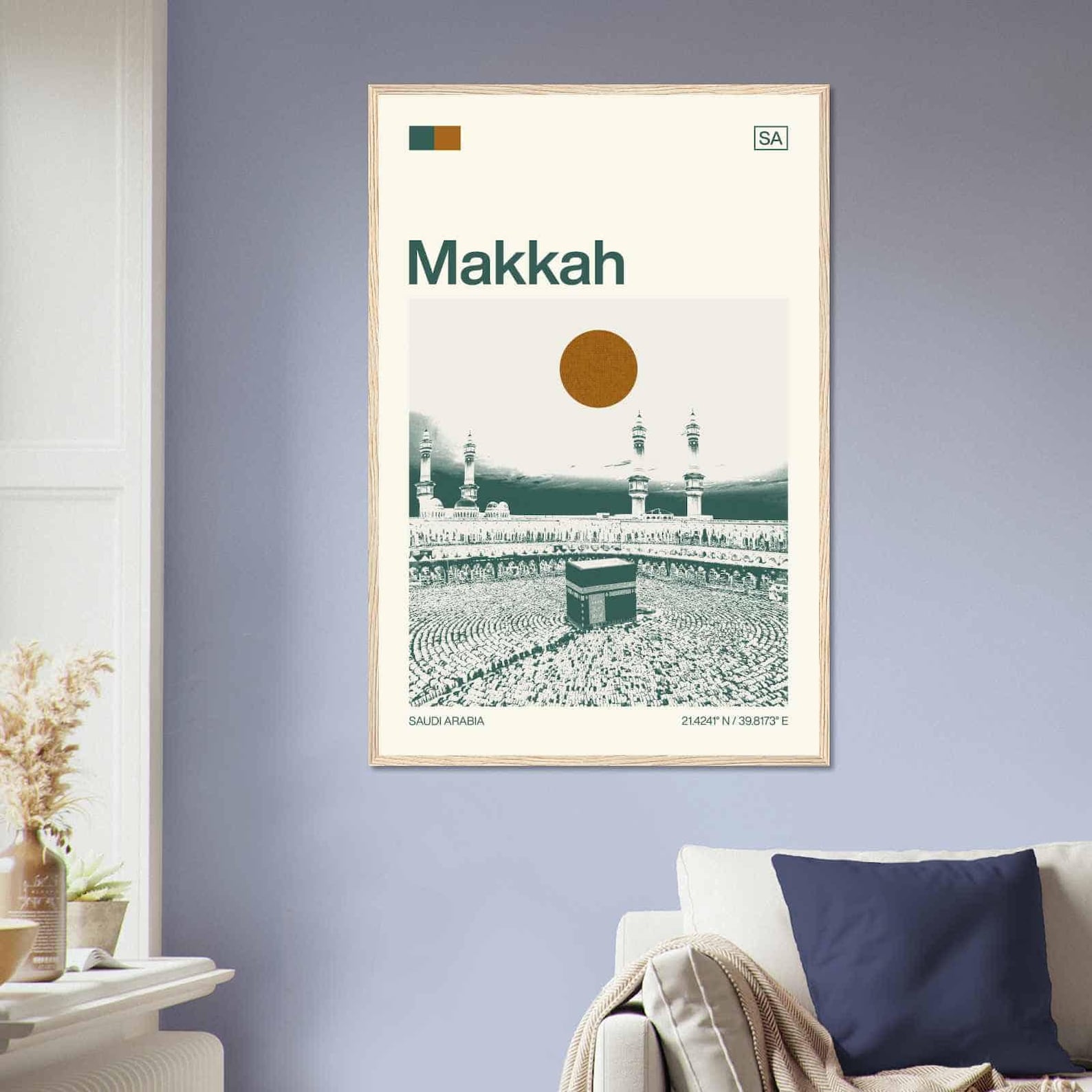 Makkah Saudi Arabia Minimalist Monochrome Travel Photo Poster - Etsy