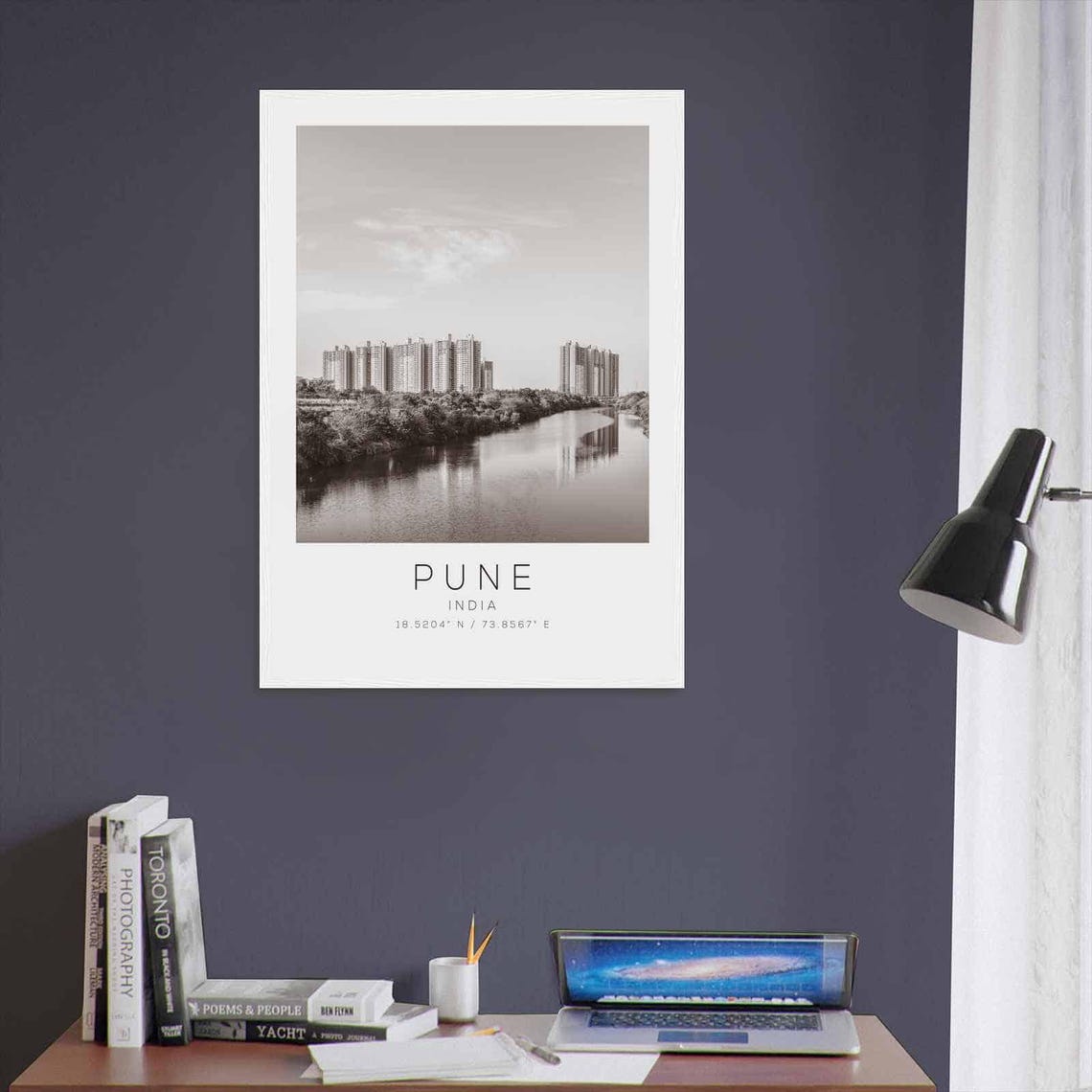 Pune India Travel Photo Poster BW, Pune Travel Print, Minimalist Travel ...