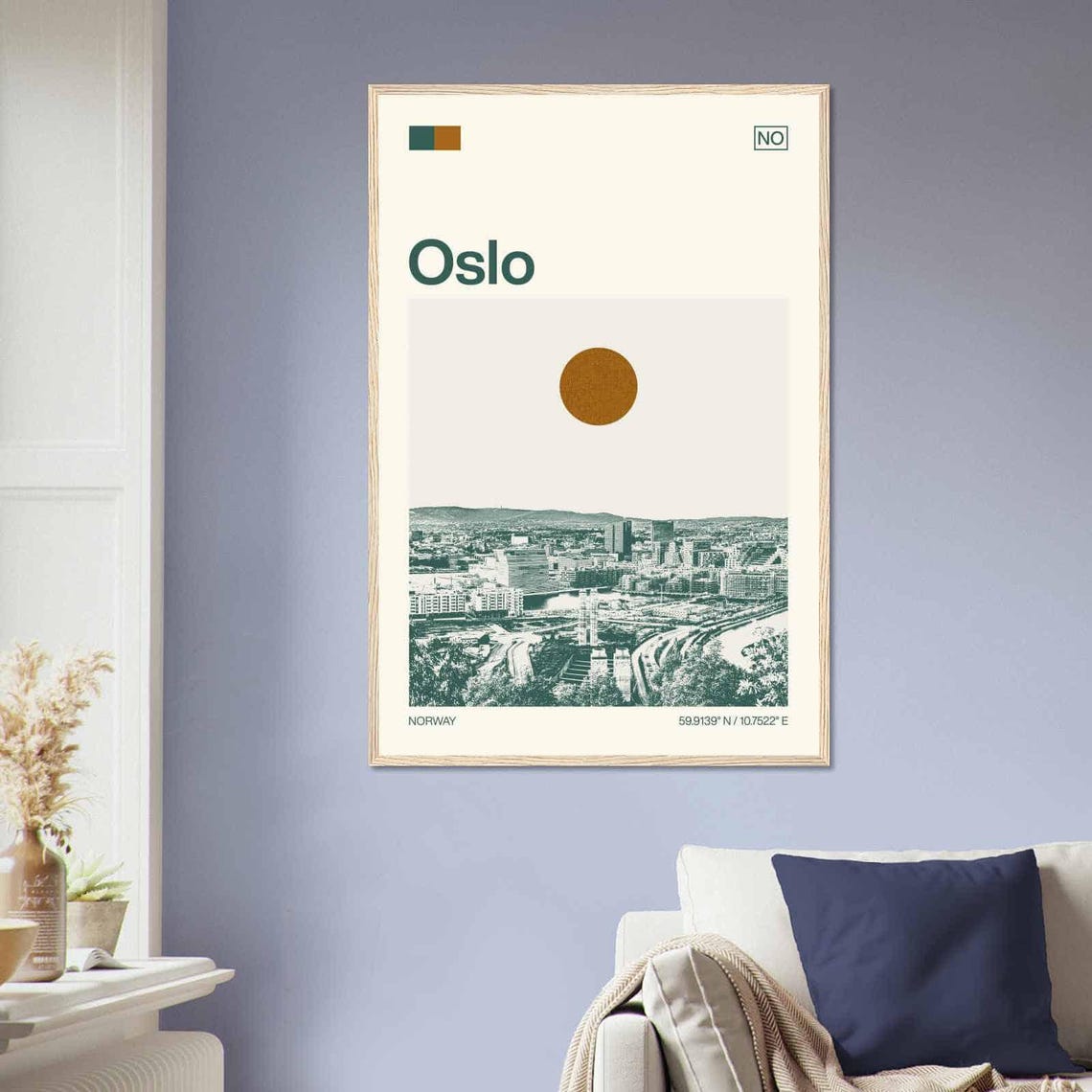Oslo Norway Minimalist Monochrome Travel Photo Poster - Etsy