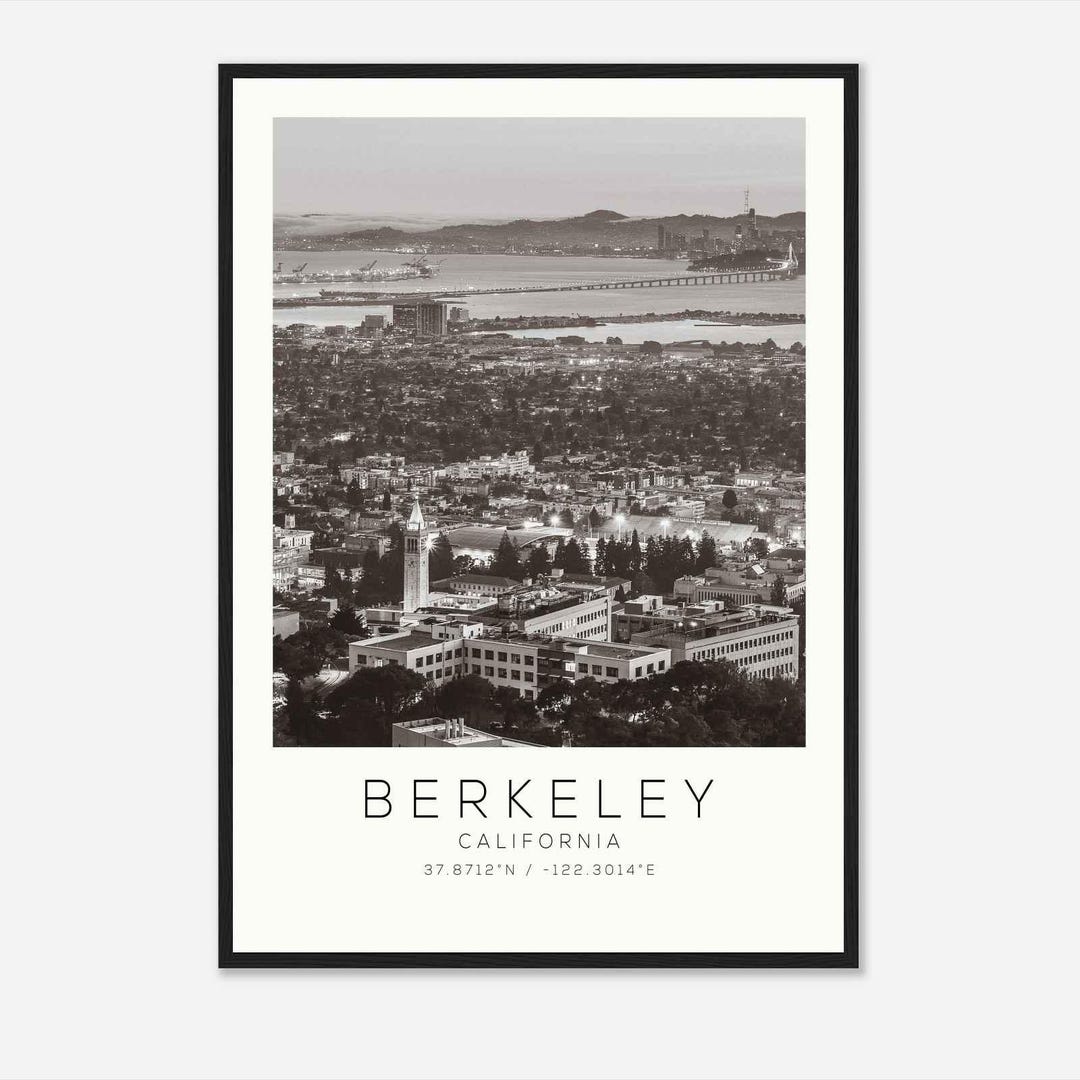 Berkeley California Photo Travel Poster, Berkeley Travel Print ...