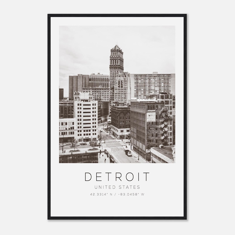 Detroit Poster - Etsy
