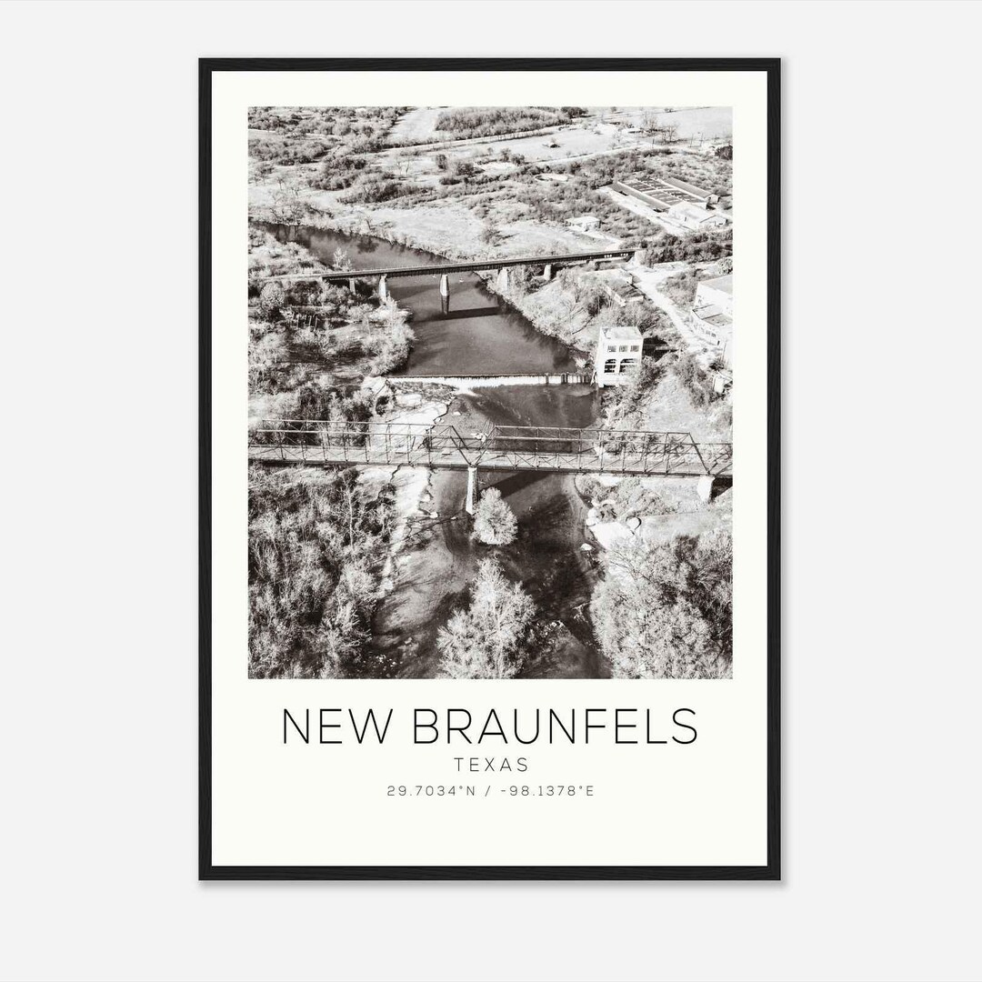 New Braunfels Texas Photo Travel Poster, New Braunfels Travel Print ...