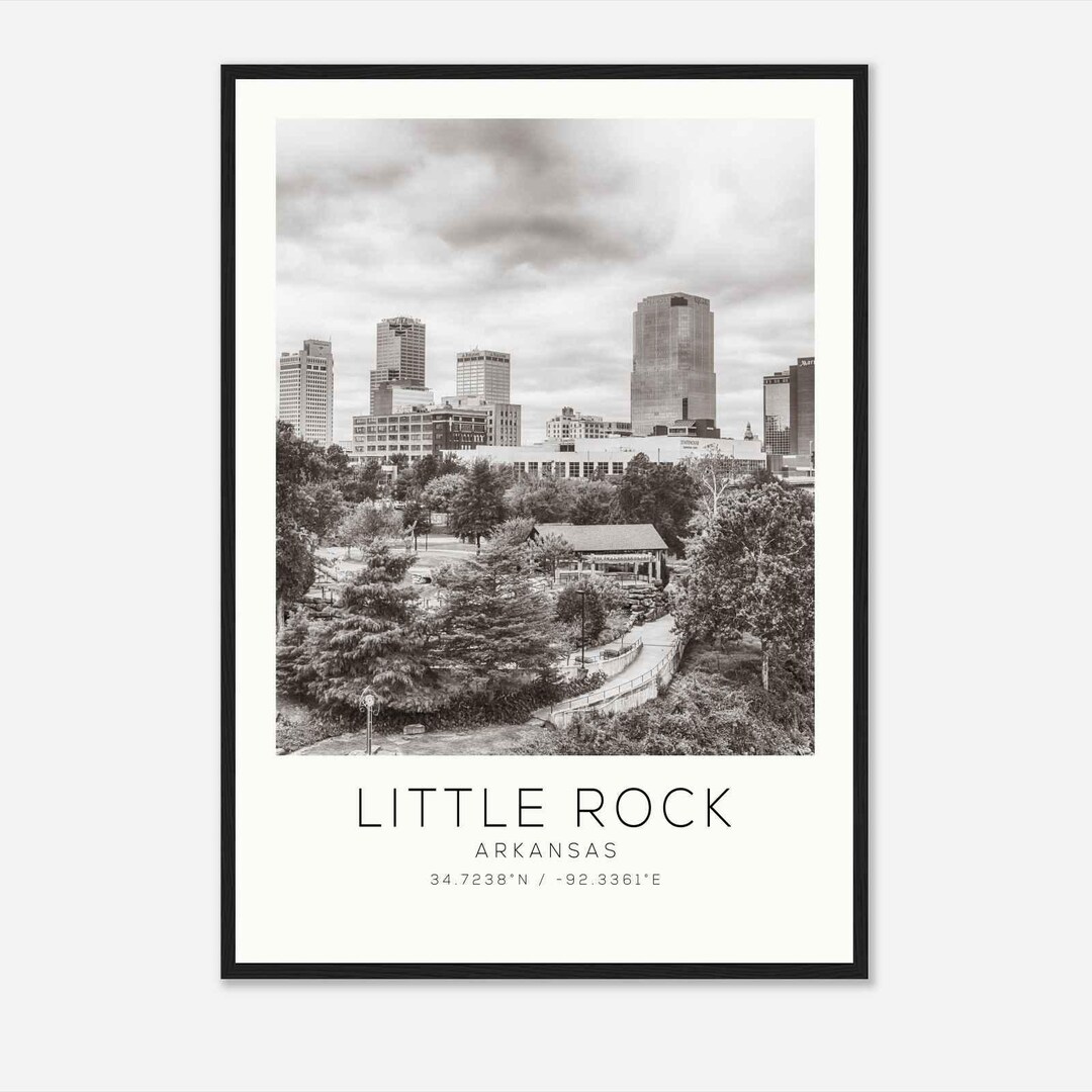 Little Rock Arkansas Photo Travel Poster, Little Rock Travel Print ...