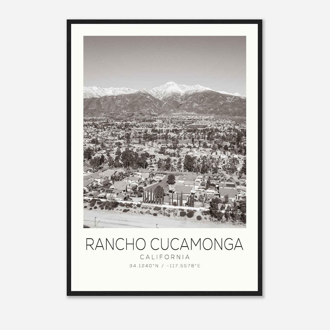 Rancho Cucamonga California Photo Travel Poster, Rancho Cucamonga ...