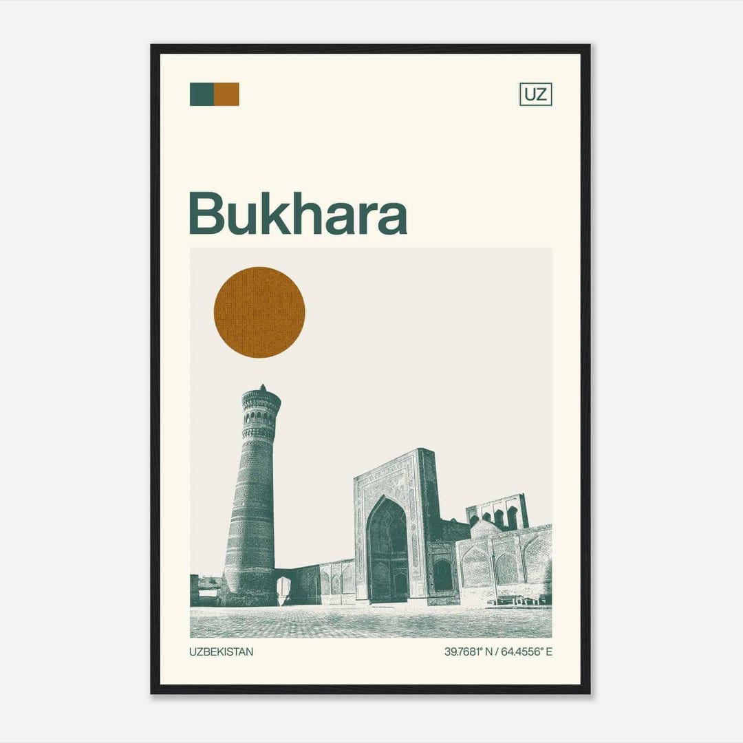 Bukhara Uzbekistan Minimalist Monochrome Travel Photo Poster - Etsy