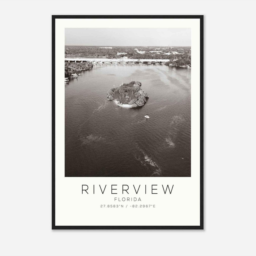 Riverview Florida Photo Travel Poster, Riverview Travel Print ...