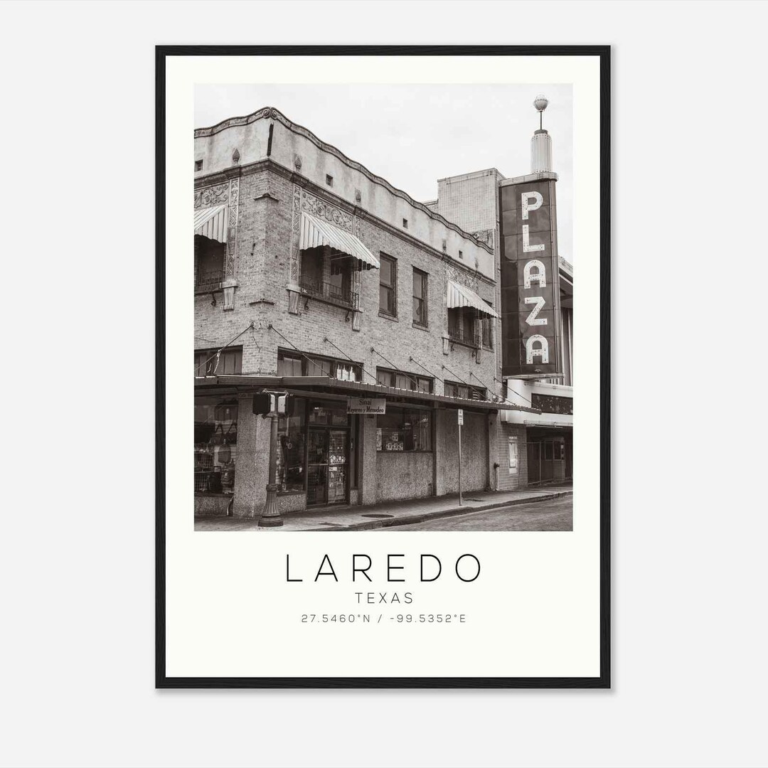 Laredo Texas Photo Travel Poster, Laredo Travel Print, Minimalist ...