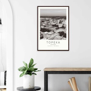 Topeka Kansas Photo Travel Poster, Topeka Travel Print, Minimalist ...