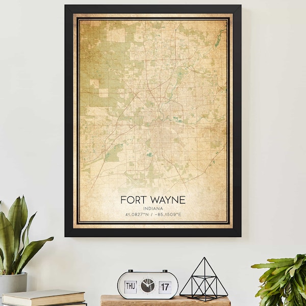 Indiana Map - Etsy