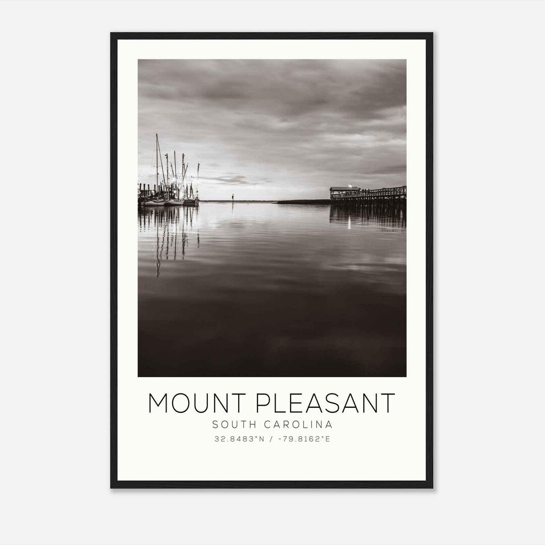 Mount Pleasant South Carolina Photo Travel Poster, Mount Pleasant ...