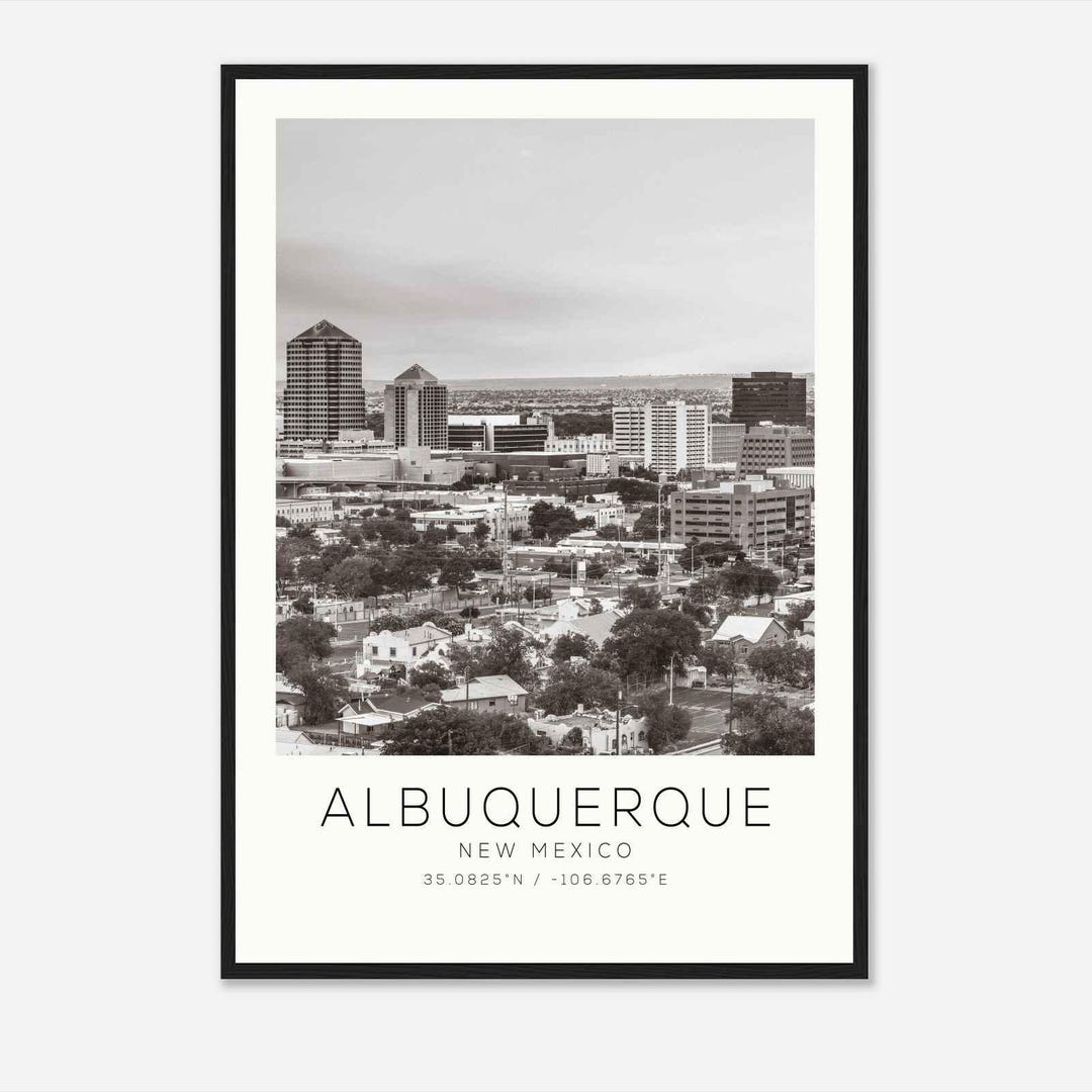 Albuquerque New Mexico Photo Travel Poster, Albuquerque Travel Print ...