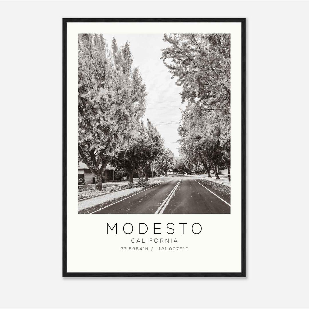 Modesto California Photo Travel Poster, Modesto Travel Print ...