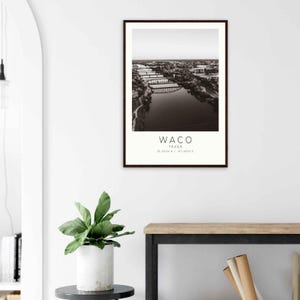 Waco Texas Photo Travel Poster, Waco Travel Print, Minimalist Travel ...