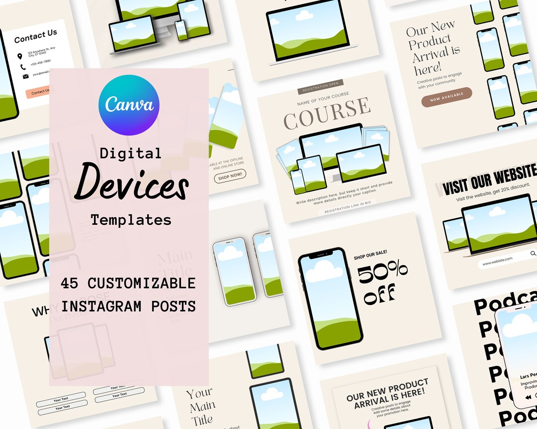 Digital Mockup, iPhone Mockup, Laptop Mockup Templates, Device Mockup ...