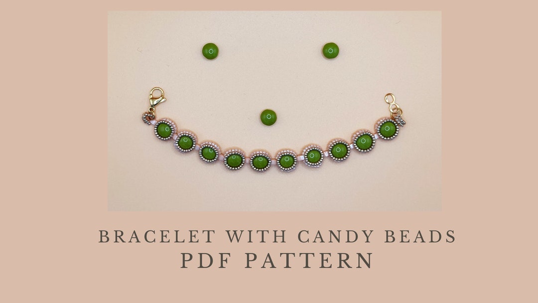 Simple Beaded Bracelet Pattern, Seed Bead Instruction, Step by Step ...