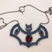 Beading Tutorial for Bat Pendant With Seed Beads and Crystals, Step by ...