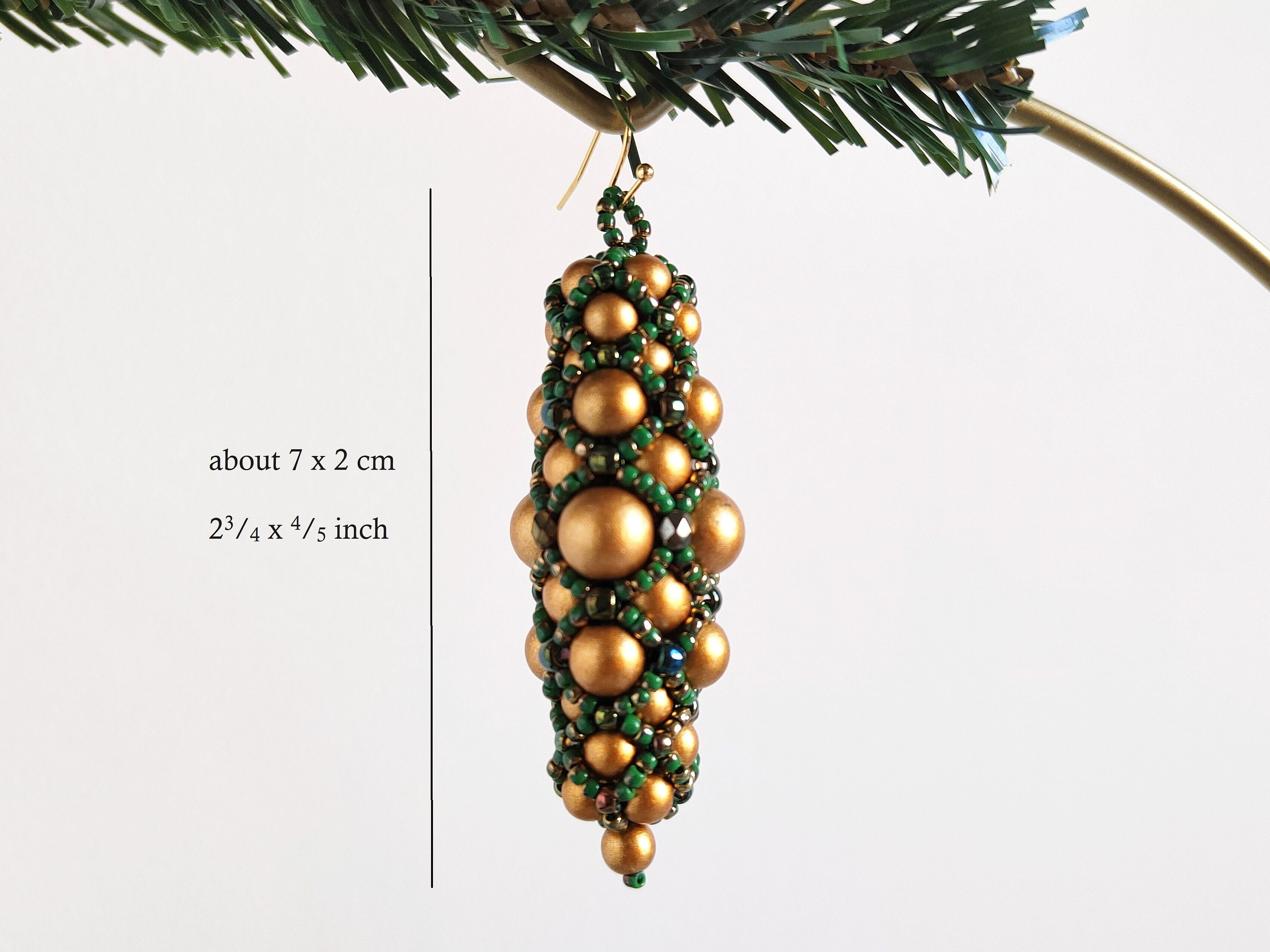 Set of Beading Patterns for Christmas Tree Decoration Ornament, DIY ...